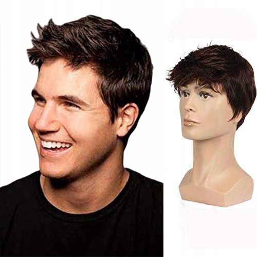 Peruki Męskie Peruka Meska Lata 80 +Free Cap - 12518999364 - oficjalne ...