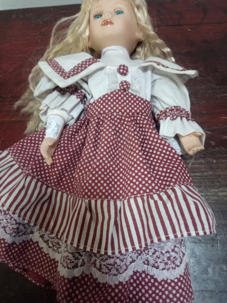 Stara lalka porcelanowa 40cm retro zabawka 2788 - 11097195121 ...