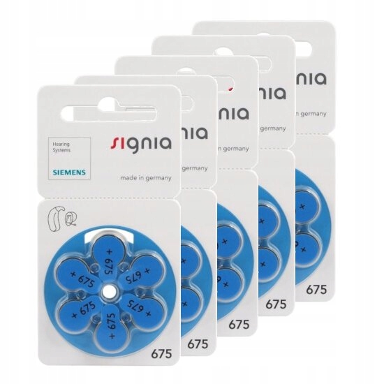 APARAT SŁUCHOWY baterie Siemens Signia 675 MF - 13071196741 - oficjalne archiwum Allegro