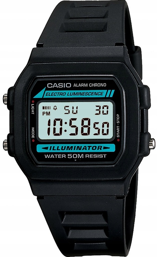 ORYGINALNY PASEK KAUCZUKOWY CASIO W-86 19 mm - 13514816950 - oficjalne ...