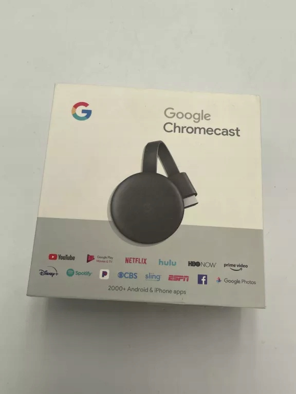 GOOGLE CHROMECAST NC2-6A5 KOMPLET - 13060317343 - oficjalne archiwum ...