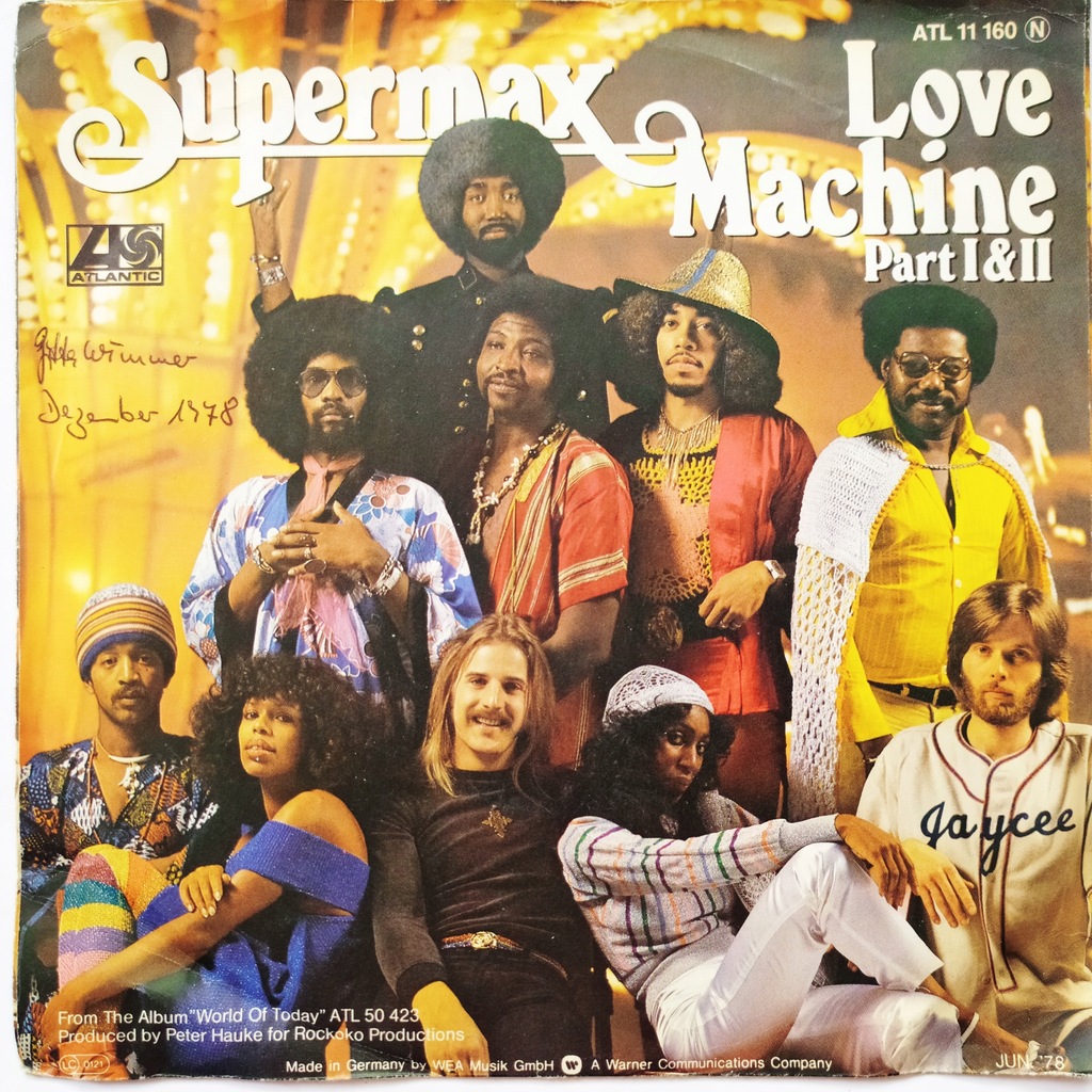 Supermax- Love Machine Part I & II- SP 7 - 10776556741 - oficjalne ...