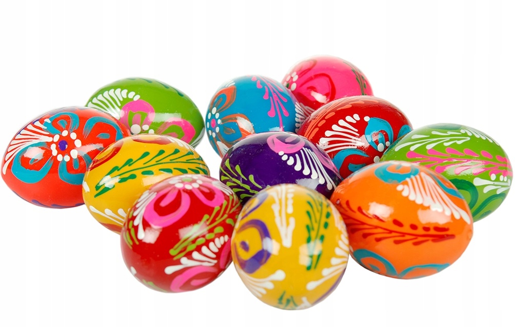 PISANKA pisanki drewniane POLSKIE malowane DUŻE XL - 11952890600 ...