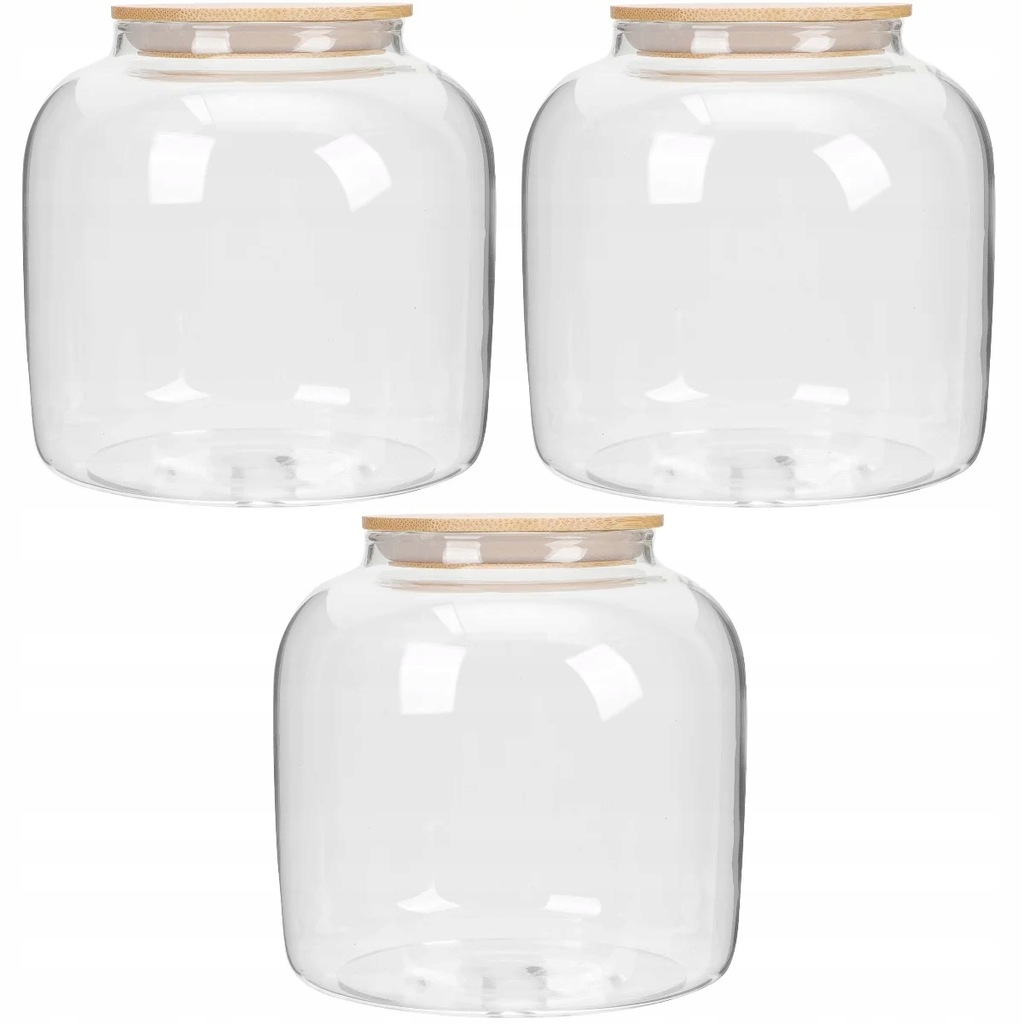 GLASS TEA CONTAINERS LIDS CEREALS 3 PACK - 14087861451 - oficjalne ...