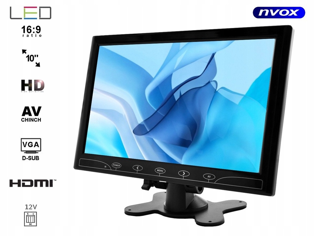 Monitor led 10cali cali hd z hdmi vga av 12v 230v - 12076345000 ...