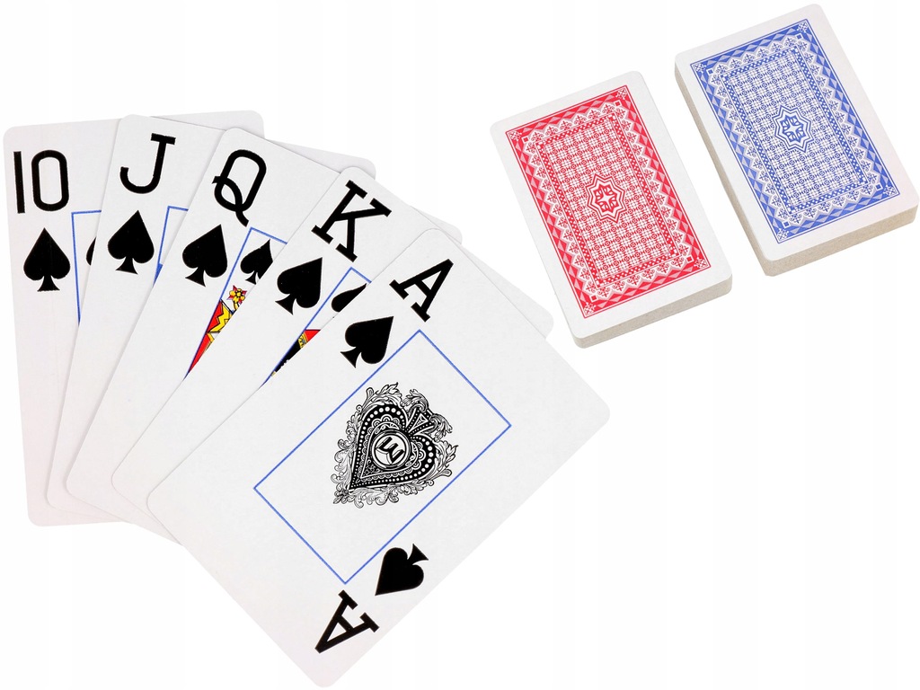 2 TALIE KART KARTY DO GRY TRADYCYJNE ETUI - 7887770825 - oficjalne archiwum Allegro