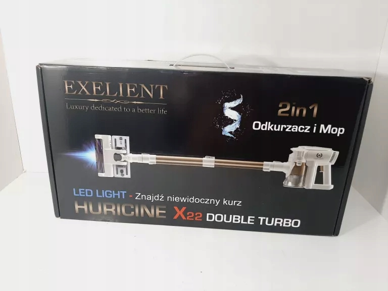 ODKURZACZ EXELIENT HURICINE X22 DOUBLE TURBO - 13162985994 - oficjalne archiwum Allegro