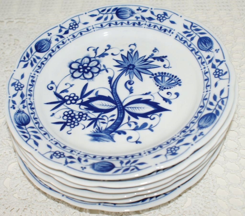 TALERZYKI DESEROWE WZÓR CEBULOWY KAHLA 6 sztuki - 14795674218 - oficjalne archiwum Allegro