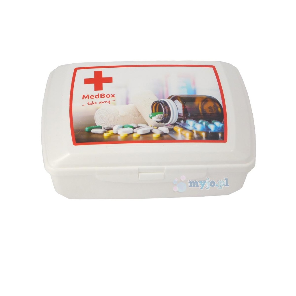 Pudełko pojemnik organizer na leki lekarstwa BOX - 7130515137 ...