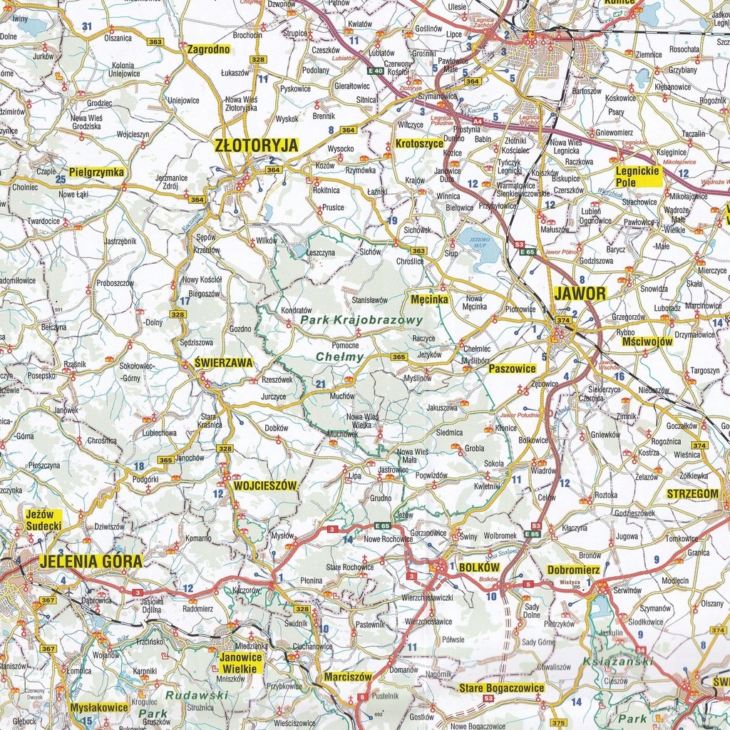 Dolny Śląsk, mapa samochodowa 1:250 000 - 8319098855 - oficjalne ...