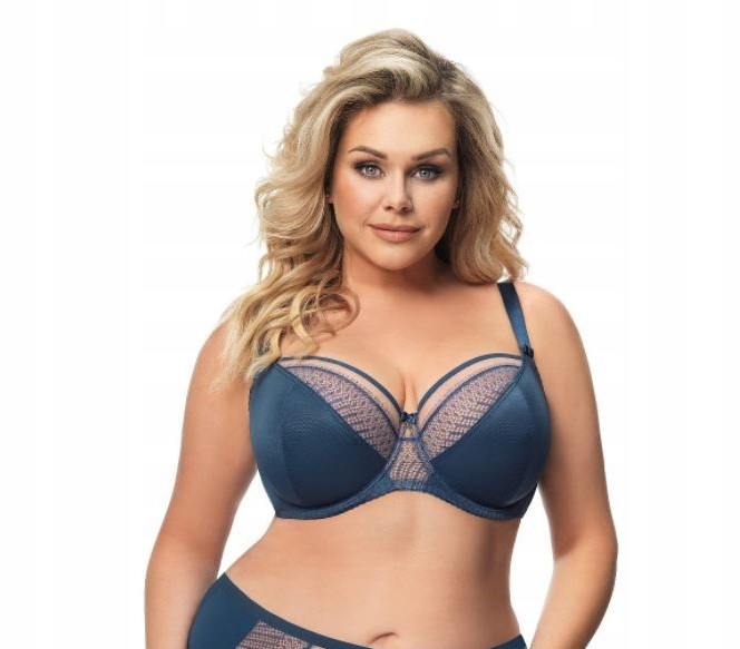 SOFT Miękki biustonosz Gorsenia K636 Faro Blue100E - 11160215689 - oficjalne archiwum Allegro