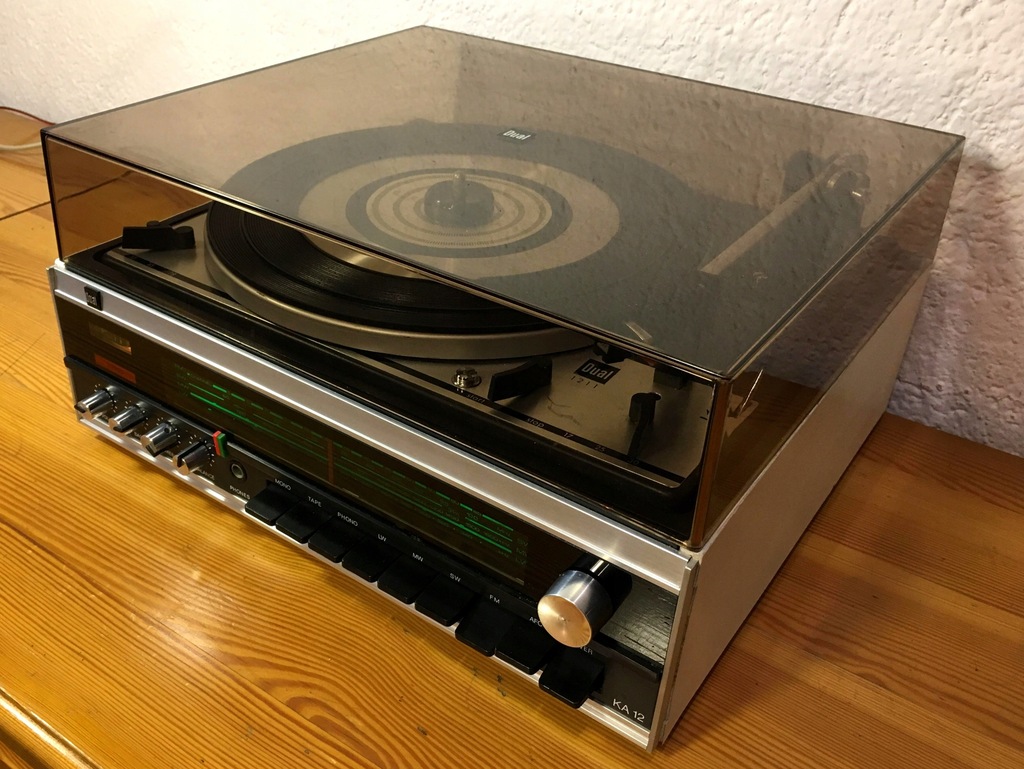 Купить Проигрыватель проигрывателя DUAL 1211 с радио и динамиками ...