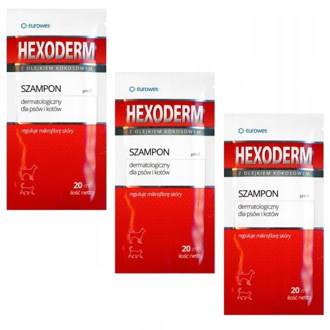 Hexoderm szampon dermatologiczny saszetki 20x20ml - 11089301052 ...