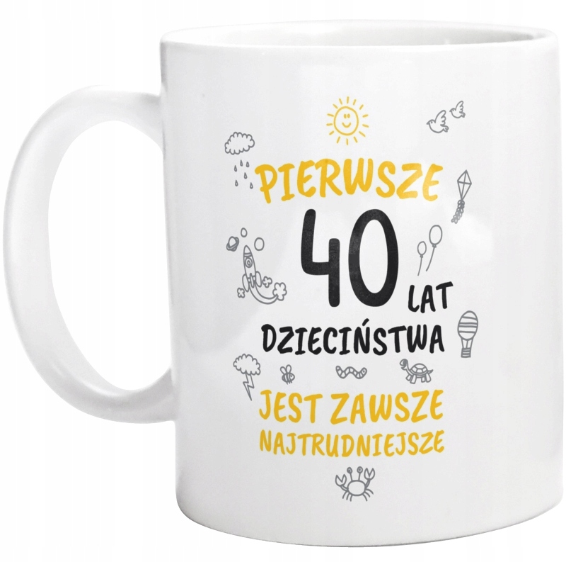 PREZENT NA 40 URODZINY KUBEK - 12873508104 - oficjalne archiwum Allegro