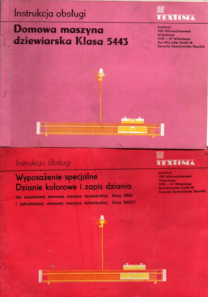 Domowa maszyna dziewiarska klasa 5443 instrukcja - 12700868644 ...