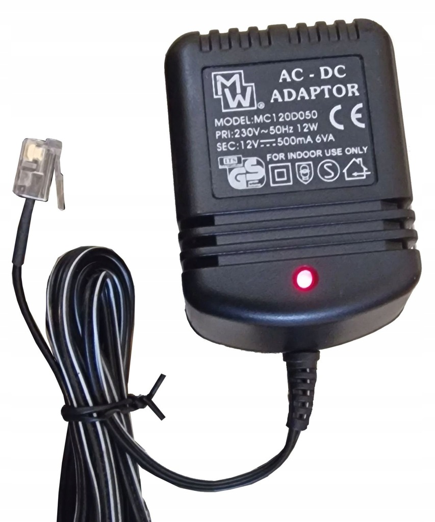 zasilacz MW Transformator DC 12V - 0.5A 500mA 6PIN - 12762810138 - oficjalne archiwum Allegro