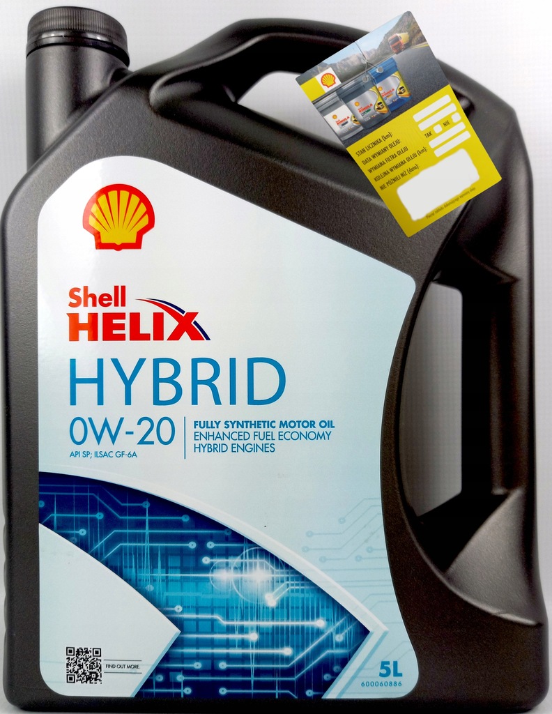 Shell Helix HYBRID 0W-20 5L - 11226838815 - oficjalne archiwum Allegro