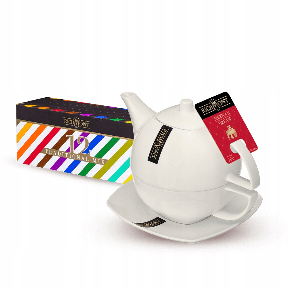 Zestaw Prezentowy Dzbanek DUO + 12 Herbat RICHMONT - 12870151515 ...