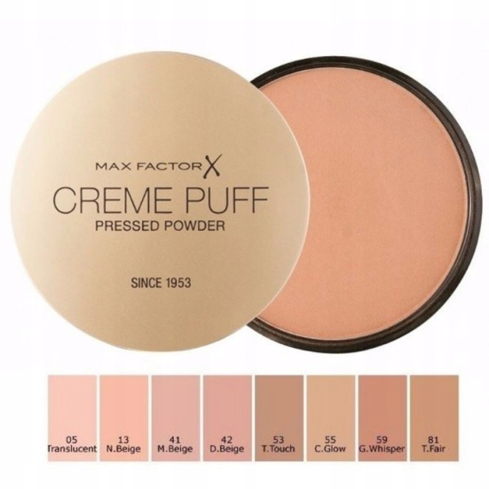 MAX FACTOR CREME PUFF PUDER W KAMIENIU 41 MEDIUM - 7738693484 ...