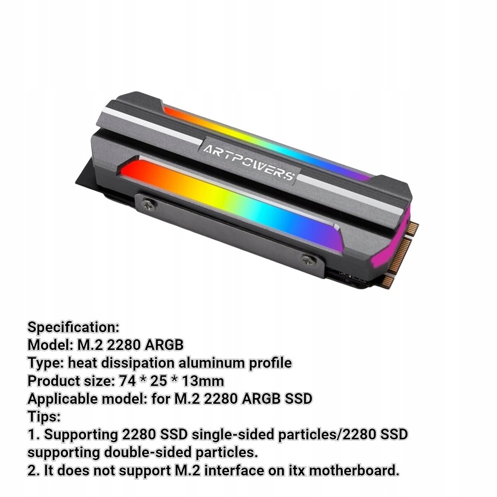 M.2 SSD Radiator grzejnik aluminiowy talerz ze sto - 12640042678 ...
