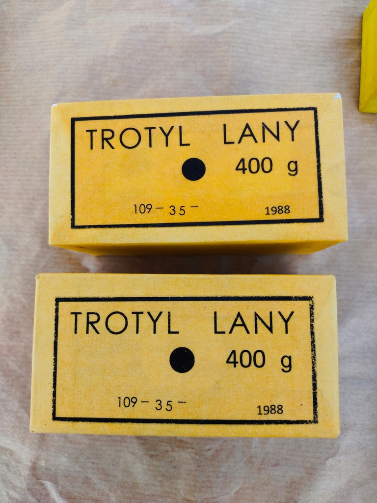 TNT, Trotyl 400g, kostka trotylu Polska replika - 14290302959 ...