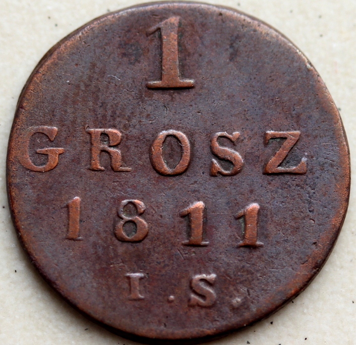 1 grosz 1811 IS Księstwo Warszawskie stan 2 - 13365518902 - oficjalne ...