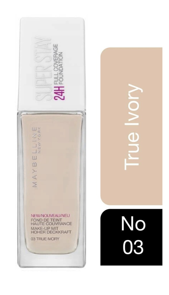MAYBELLINE PODKŁAD SUPER STAY 24H TRUE IVORY 03 - 10820877939 ...