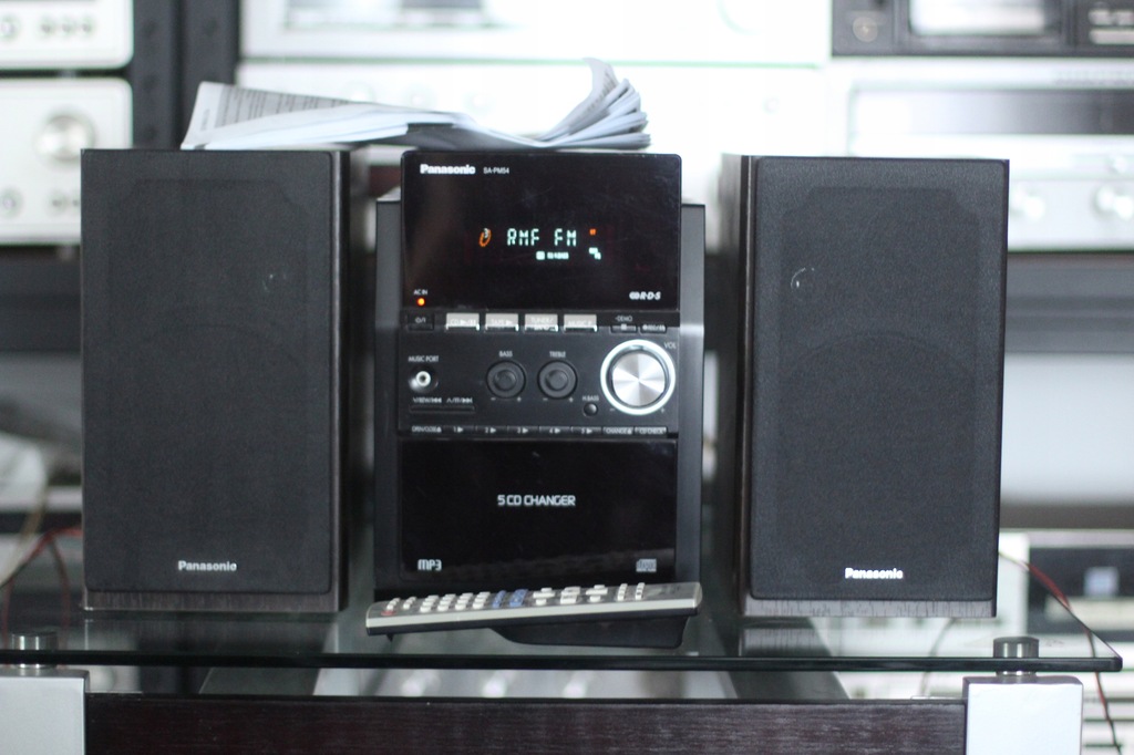 Panasonic SA-PM54 wieża stereo 5CD , pilot - 15111880491 - oficjalne ...