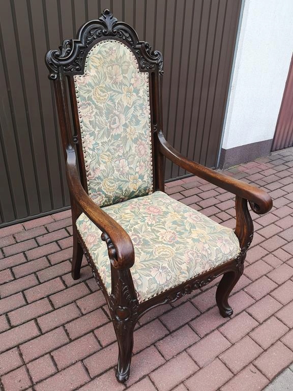 Stary Tron Fotel - Krzesło Gabinetowe Antyk. - 12475070755 - oficjalne ... Stary Tron Fotel - Krzesło Gabinetowe Antyk. - 12475070755 - oficjalne ...