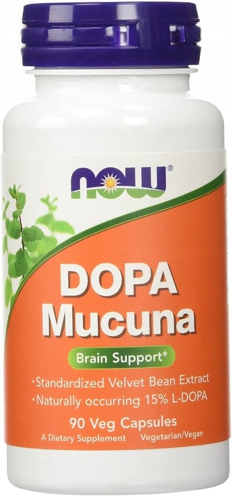 Now Foods DOPA Mucuna 15% L-DOPA 90 kaps. - 15511592572 - oficjalne archiwum Allegro