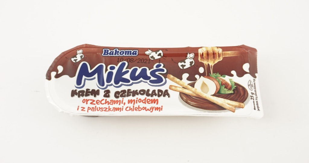 Mikuś Krem z czekoladą orzechami miodem paluszkami - 11124654517 ...