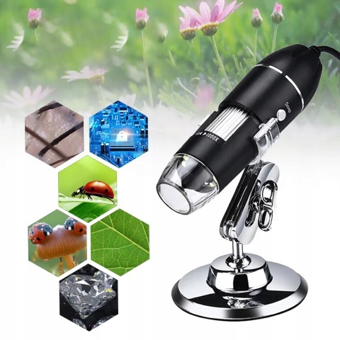 Купить USB-ЦИФРОВОЙ МИКРОСКОП ЗУМ 1600x 2MP 8LED: отзывы, фото и ...