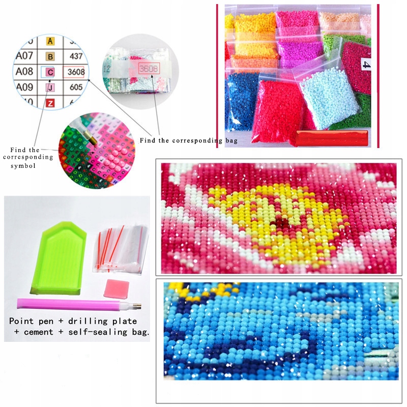 Paint 5d obraz haft diamond haftu diamentowy - 11496477117 - oficjalne ...