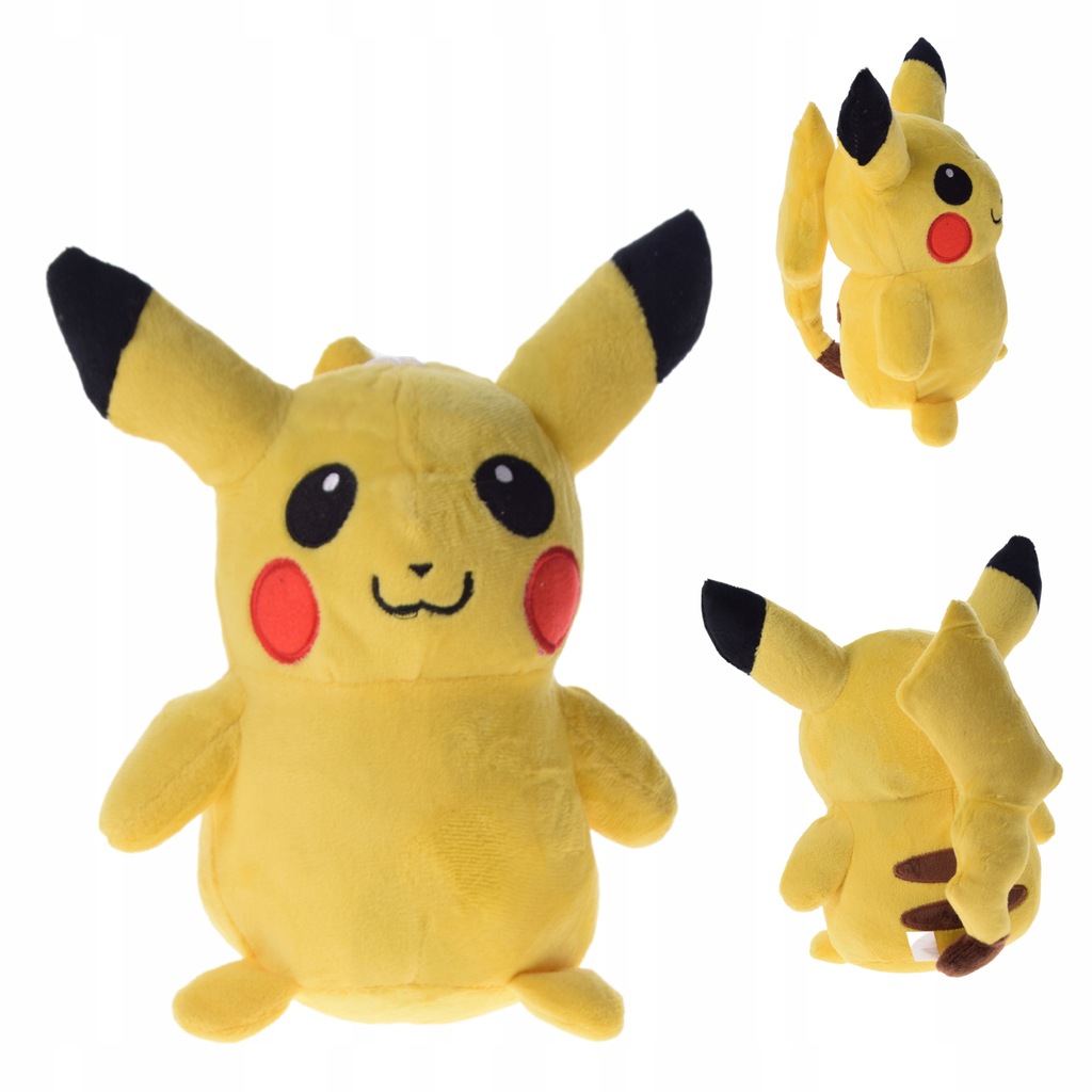 MASKOTKA POKEMON PIKACHU PLUSZOWA PLUSZAK 22 cm - 13675316362 ...
