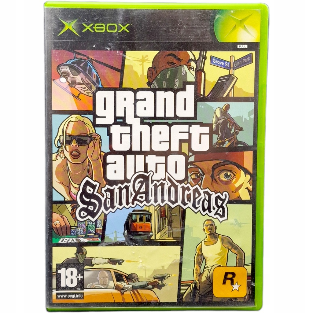 GTA SA GRAND THEFT AUTO SAN ANDREAS Xbox - 12608300227 - oficjalne ...