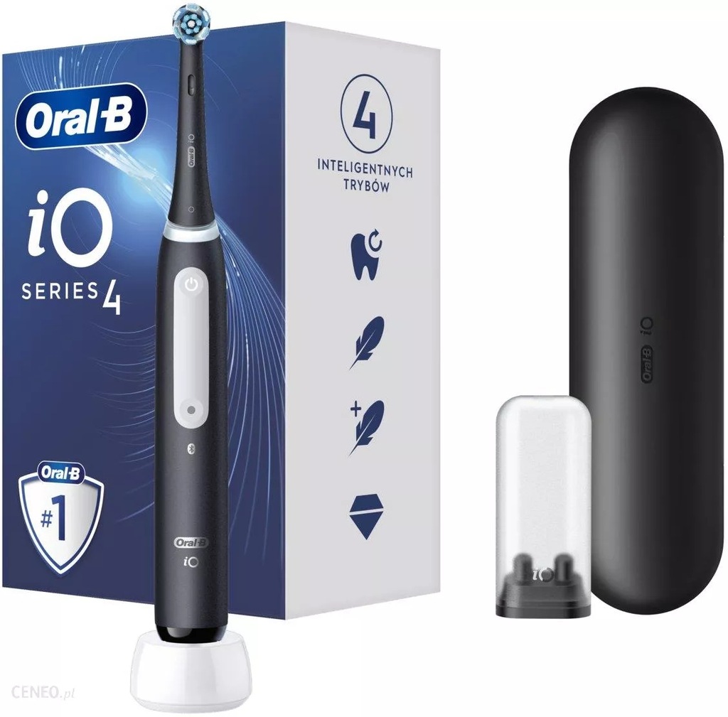 SZCZOTECZKA MAGNETYCZNA ORAL-B IO 4 CZARNA - 12877965375 - oficjalne archiwum Allegro