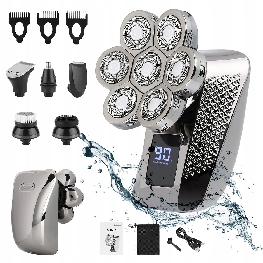 GOLARKA DO BRODY WŁOSÓW MASZYNK 7D DO ZAROSTU 6W1 - 13142510801 - oficjalne archiwum Allegro