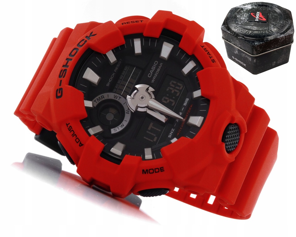 ZEGAREK MĘSKI CASIO G-SHOCK GA-700 SPORTOWY + BOX - 12076113238 - oficjalne archiwum Allegro