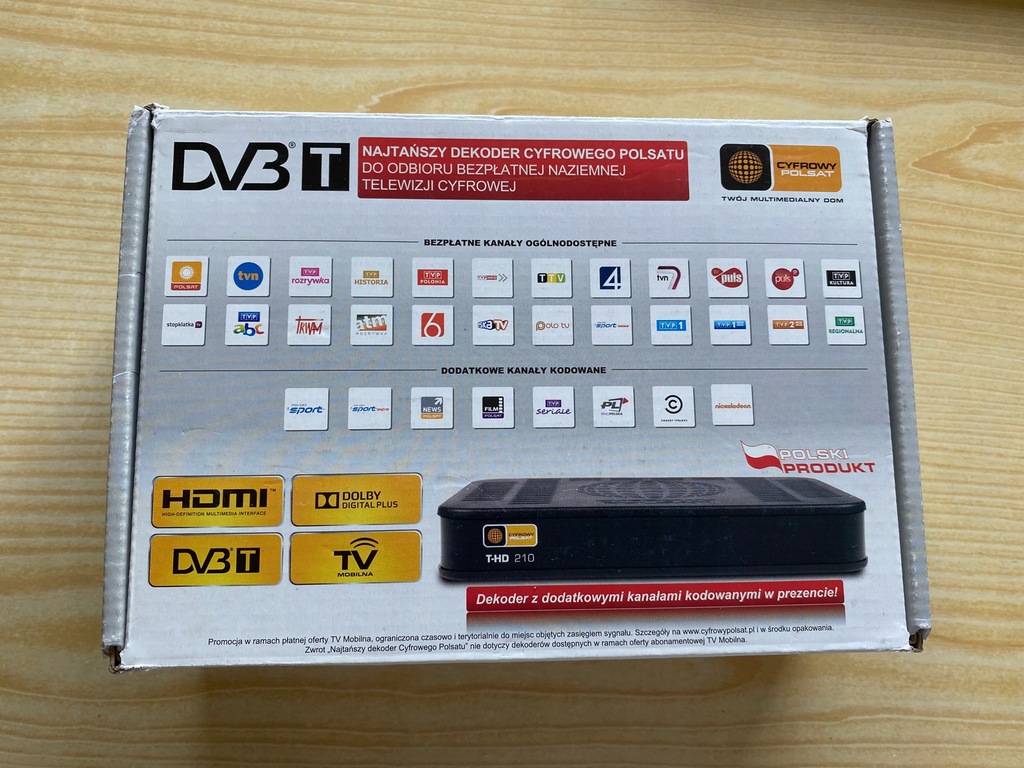 Dekoder cyfrowy Polsat T-HD 210 - 13837880684 - oficjalne archiwum Allegro