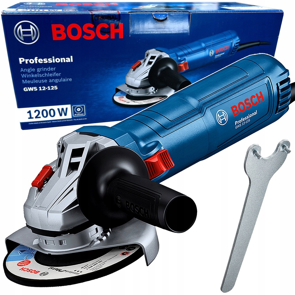 Szlifierka kątowa BOSCH GWS 12-125 125MM 1200W - 15305908633 ...