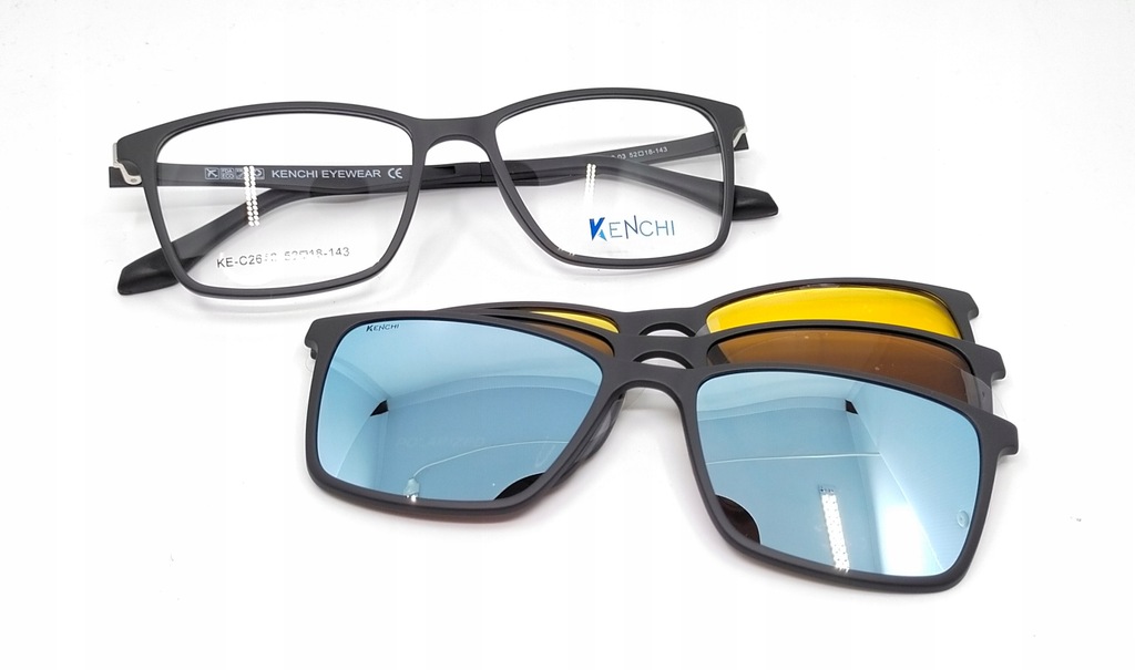 Kenchi KE-C 2643 C3 OPRAWKI z 3 nakładkami CLIP-ON - 12737962184 ...