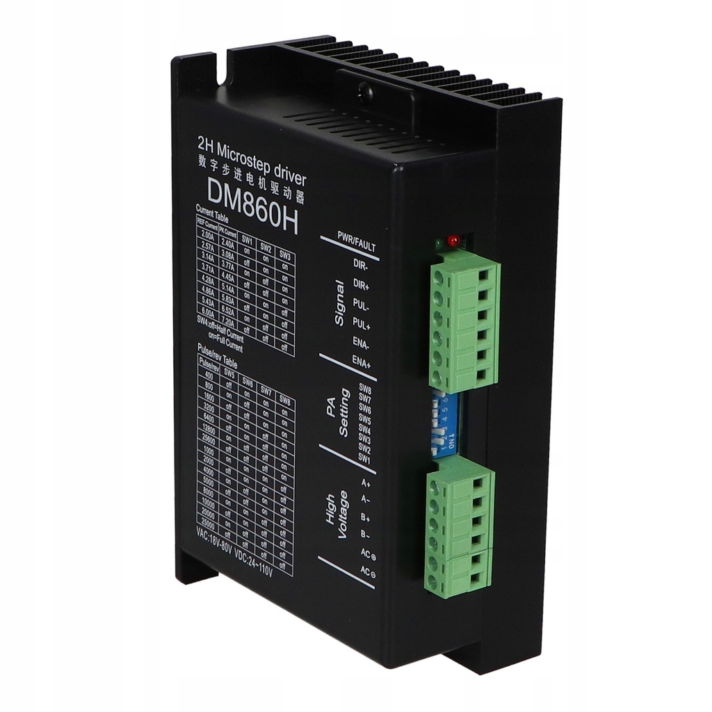 Sterownik silnika krokowego DM860H 7.2A, AC/DC - 12697337511 - oficjalne archiwum Allegro