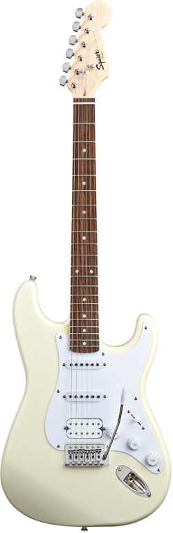 SQUIER BULLET STRATOCASTER HSS LRL AWT ELEKTRYK - 12525651053 ...