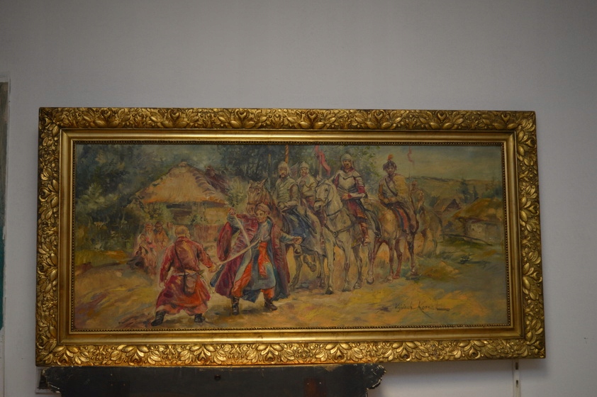 WOJCIECH KOSSAK - husaria - obraz - 8144866603 - oficjalne archiwum Allegro