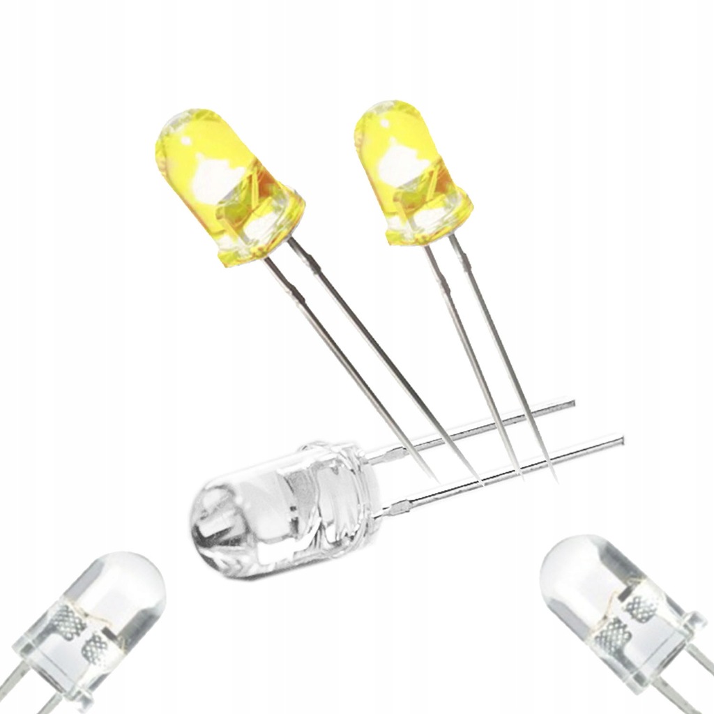 Migająca dioda led DIP 5mm świeczka arduino 2szt - 10671305998 ...