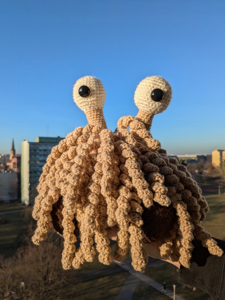 Duży Szydełkowy Latający Potwór Spaghetti handmade - 17153728384 ...