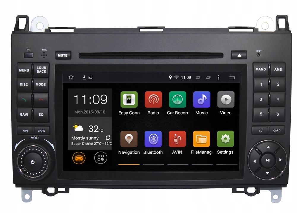 NAWIGACJA RADIO 2DIN MERCEDES W245 W169 A B Klasa - 7532060425 ...