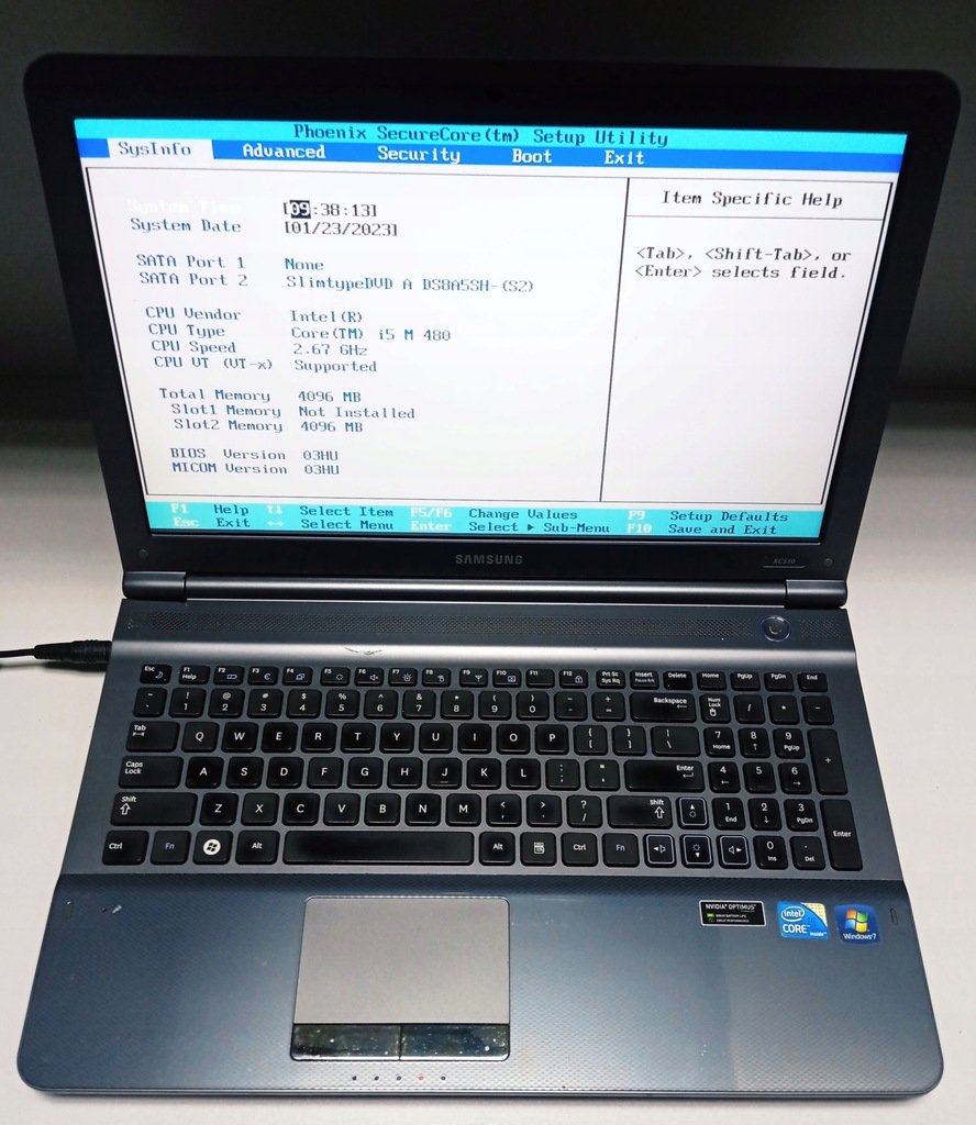 Laptop Samsung NP-RC510 i5-M480 - 13170527237 - oficjalne archiwum Allegro