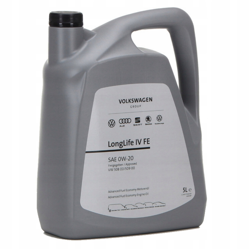 ORYGINALNY OLEJ SILNIKOWY SYNTETYCZNY VW LONGLIFE IV FE 0W-20 0W20 5L - 16889164431 - oficjalne ...