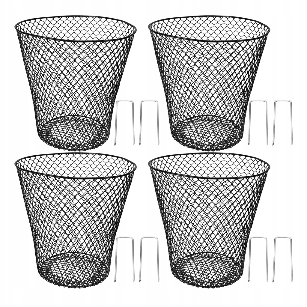 TRASH BIN PLANT CAGES COVER SUPPLY PROTECTION PROTECTIVE AGENT IRON ...